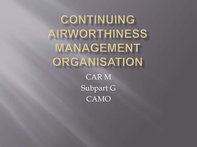 Airworthiness Management Camo | PPTX | Resume Writing and Advice | Job ...