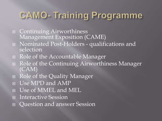 Airworthiness Management Camo | PPTX