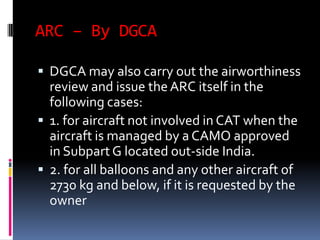 Airworthiness Review Certificate | PPTX