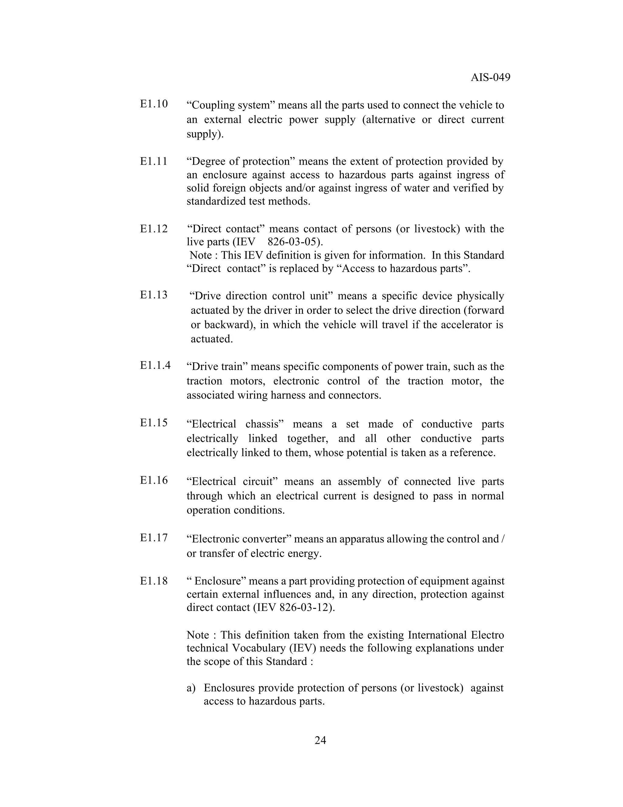 Ais 049 cmvr type approval for battery oprated vehicles | PDF