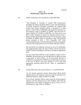 Ais 049 cmvr type approval for battery oprated vehicles | PDF