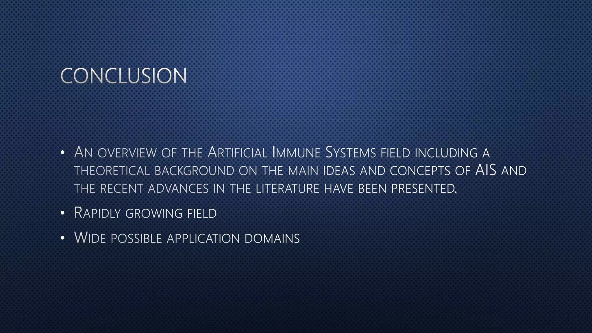 Artificial Immune System Ppt