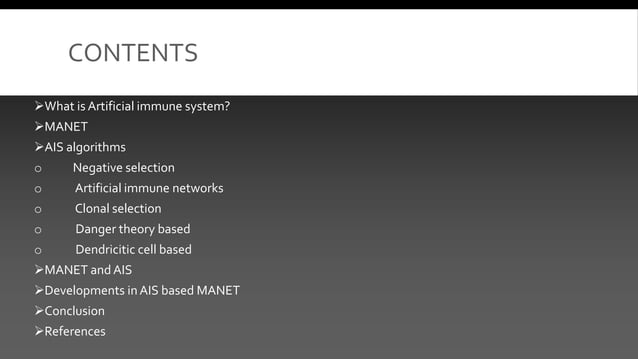 Artificial immune system | PPTX | Computer Networking | Computing
