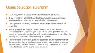 Artificial immune system | PPTX