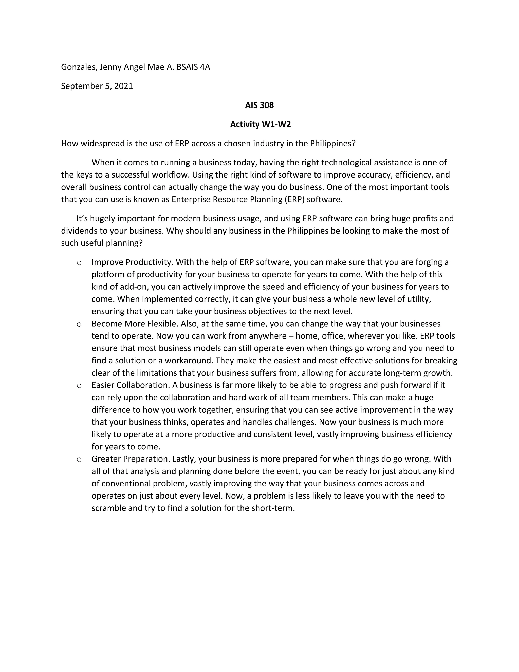 Ais 308-activity-w1-w2-gonzales | PDF