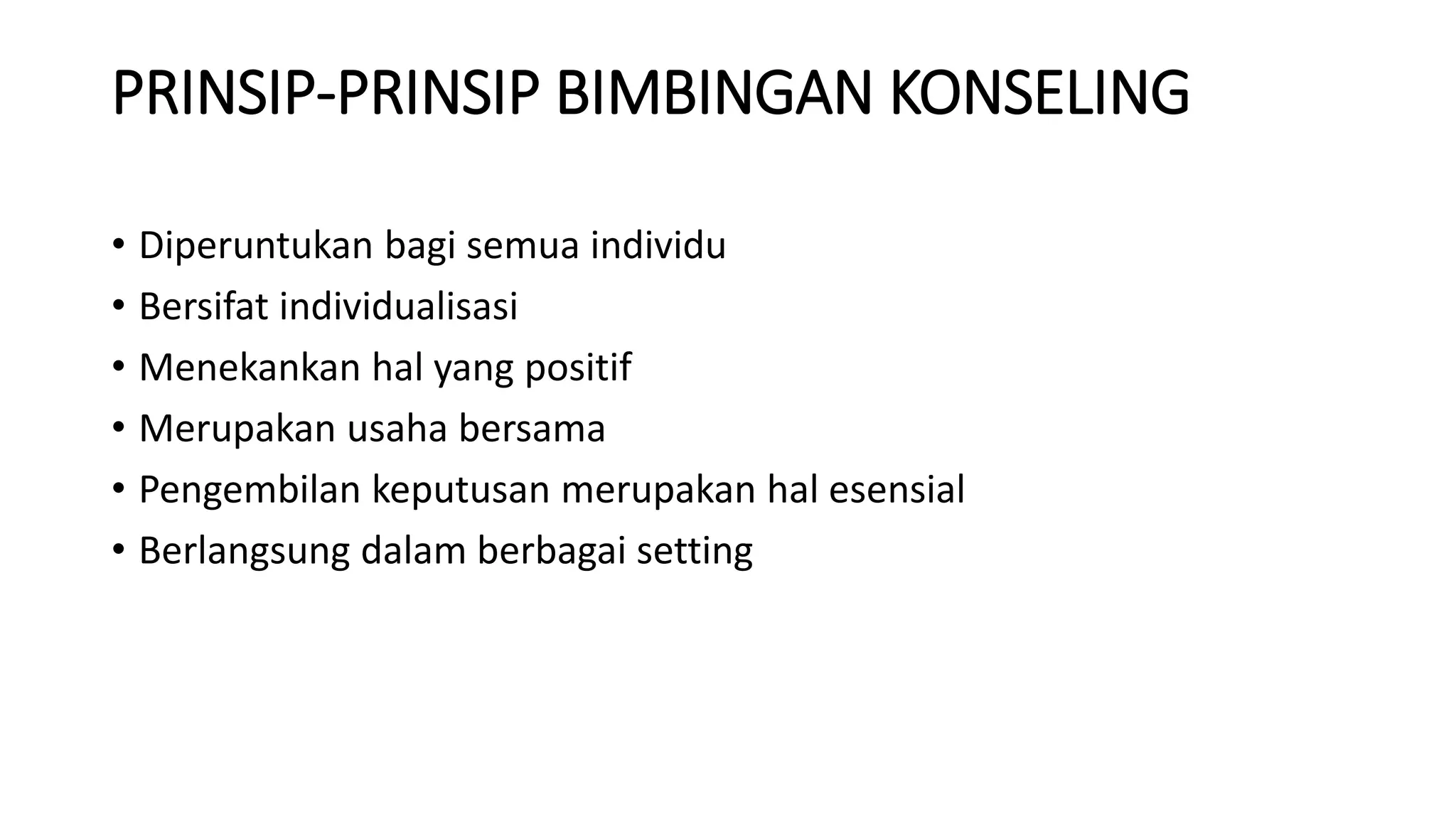 Konsep Dasar Bimbingan Konseling | PPTX