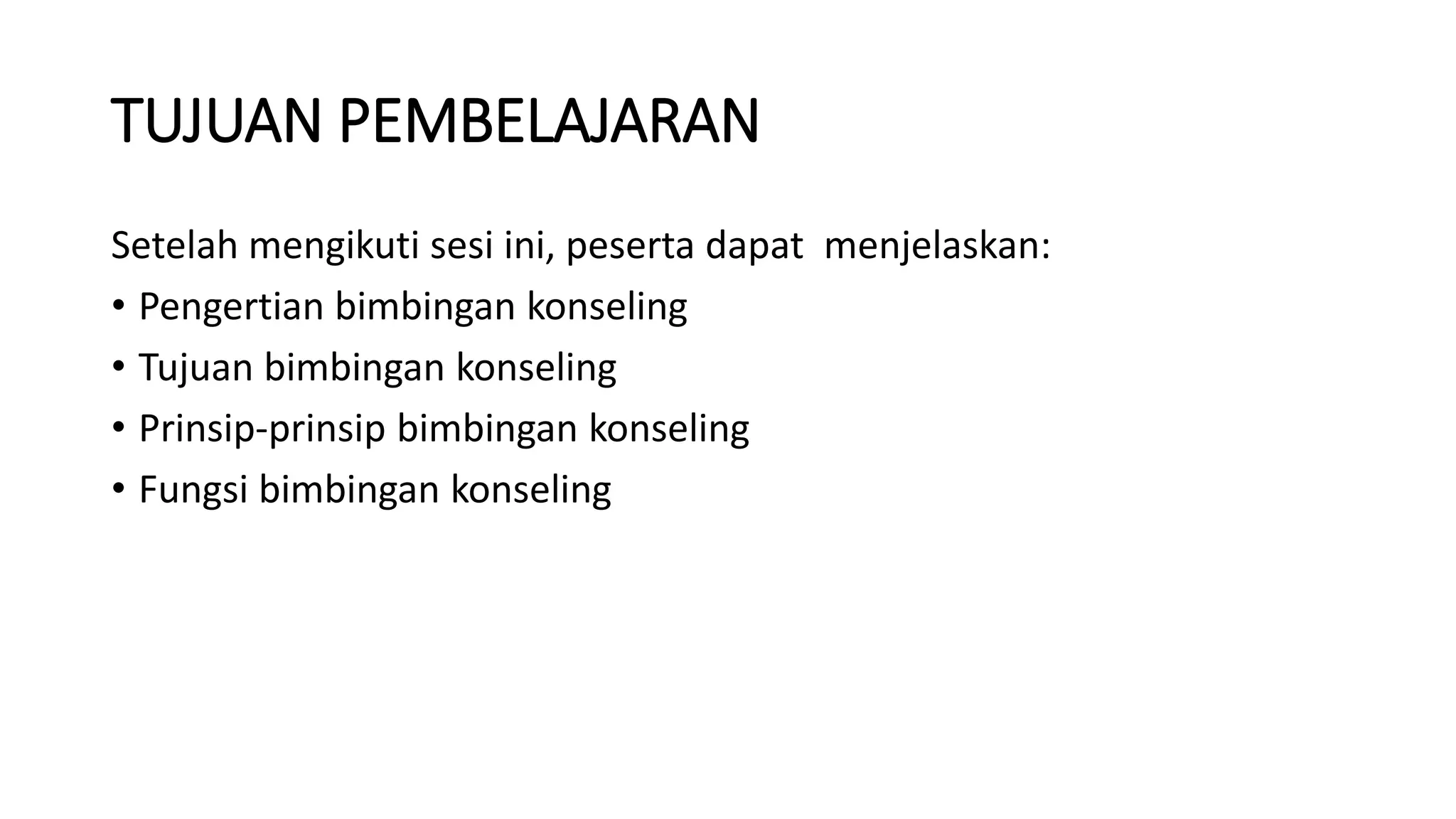 Konsep Dasar Bimbingan Konseling | PPTX
