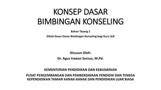 Konsep Dasar Bimbingan Konseling | PPTX