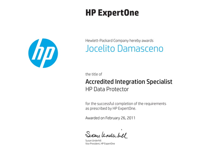 HP-ACCREDITED INTEGRATION SPECIALIST | PDF | Technology & Computing