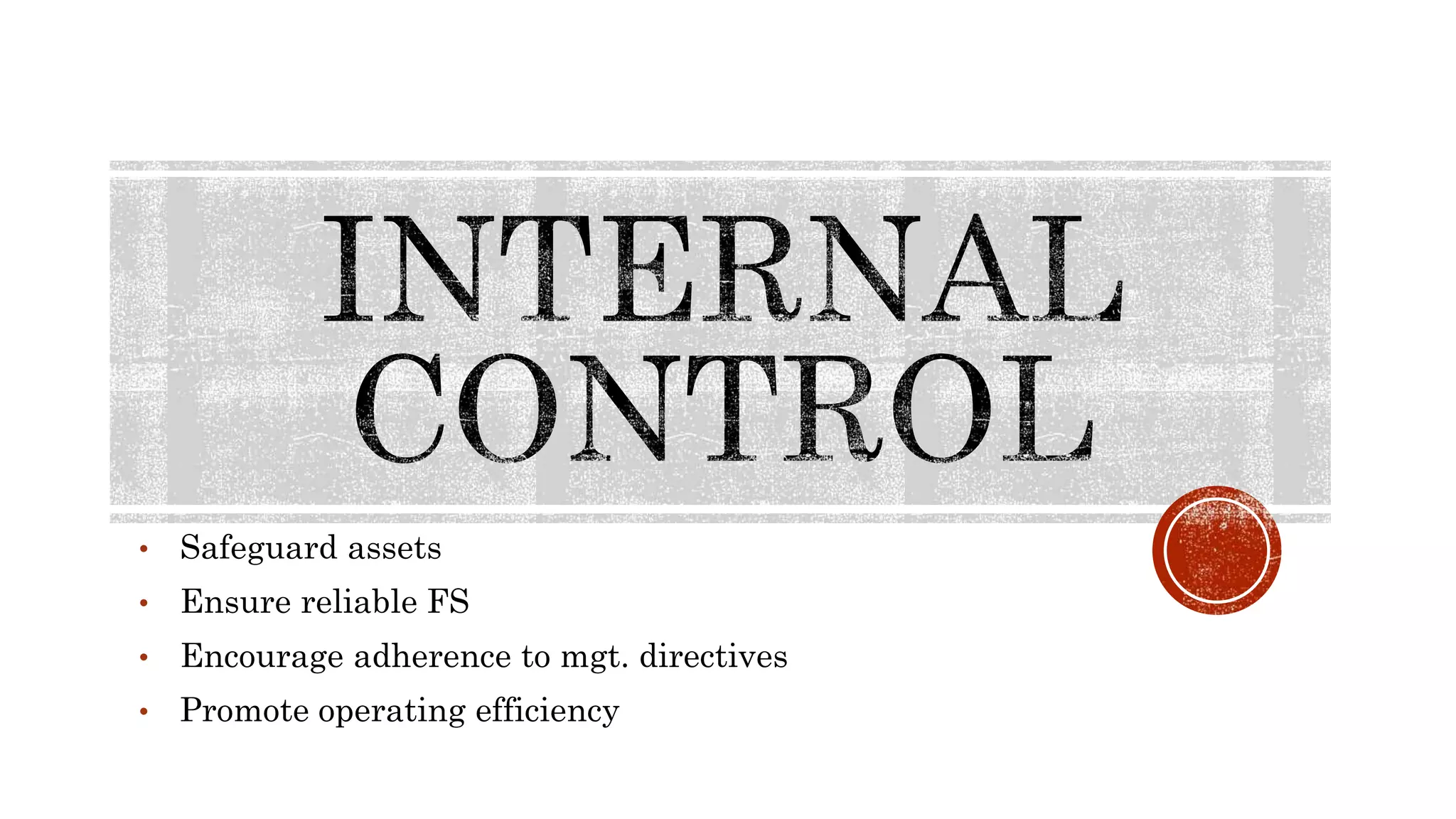 AIS INTERNAL CONTROL | PPTX