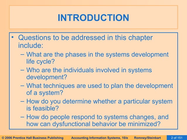 Ais Romney 2006 Slides 18 Introduction To Systems Development | PPT