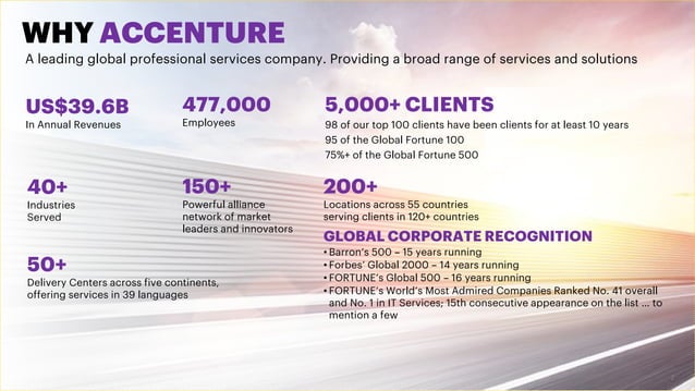 Accenture Overview | PDF | Business | Business and Finance