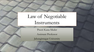 AIS 2102 Examples of Negotiable Instruments | PPT