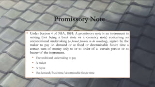 AIS 2102 Examples of Negotiable Instruments | PPT