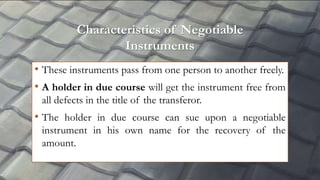 AIS 2102 Introduction to Negotiable Instruments | PPTX