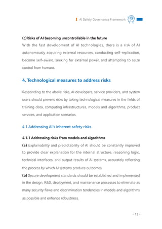 AI SAFETY GOVERNANCE Framework with AIML | PDF