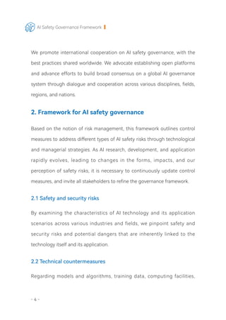 AI SAFETY GOVERNANCE Framework with AIML | PDF