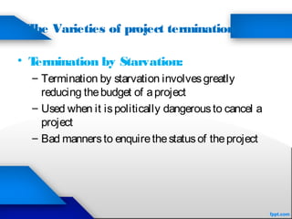 Project Termination | PPT
