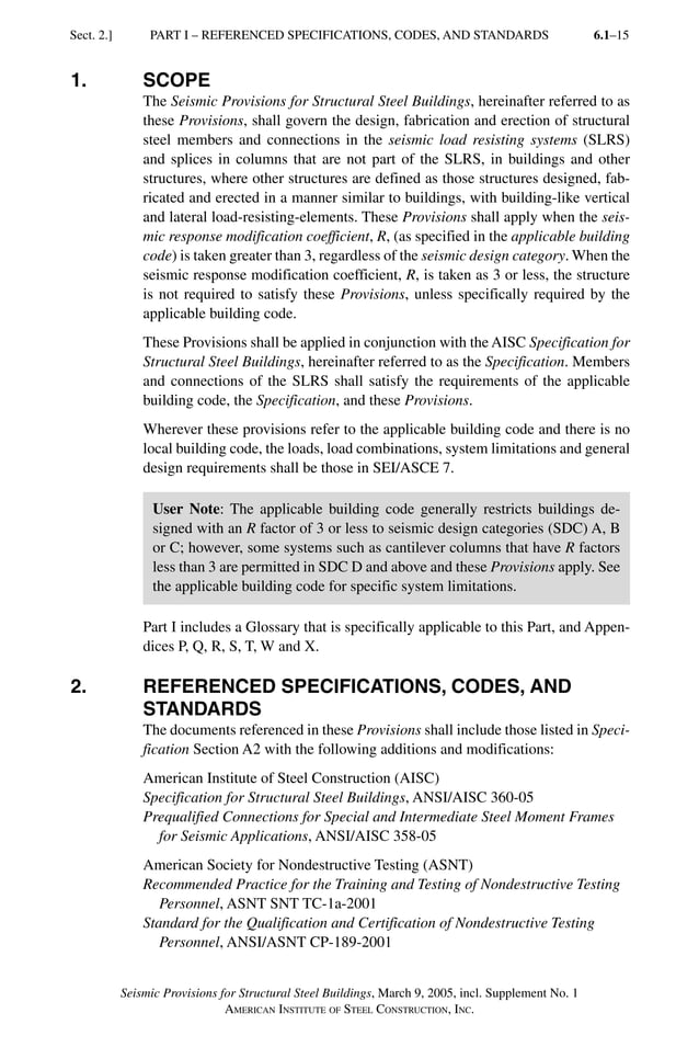 Aisc 341 05+supliment | PDF