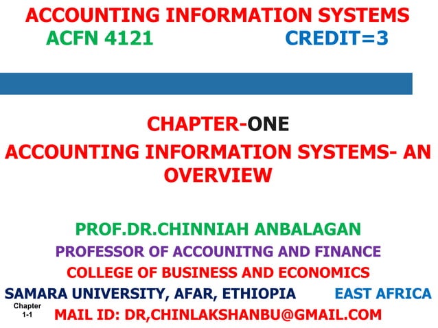 AIS Ch-I 4th Year 1st Sem.ppt