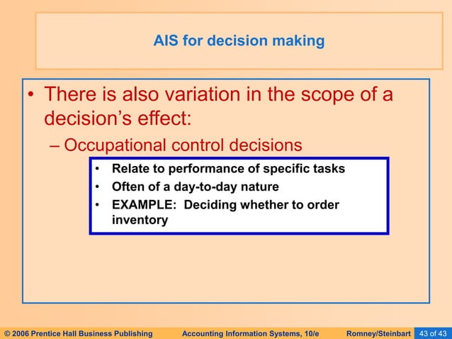 AIS CH_01 Accounting Information Systems an overview.PPT | Databases | Computer Software and ...