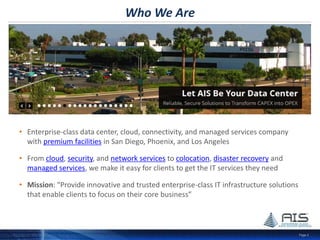 AIS Company Overview | PPT
