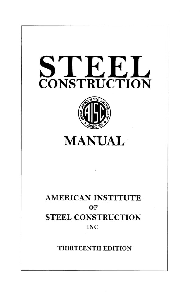 aisc steel construction manual 13th edition.pdf aisc steel construction manual 13th edition.pdf
