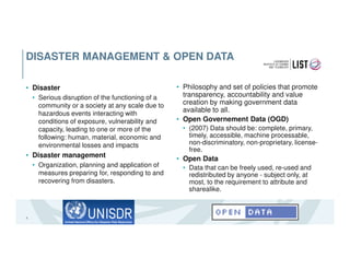 Open Data in Disaster Management | PDF