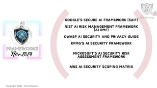 A full analysis of the available Security Frameworks for AI | PPT