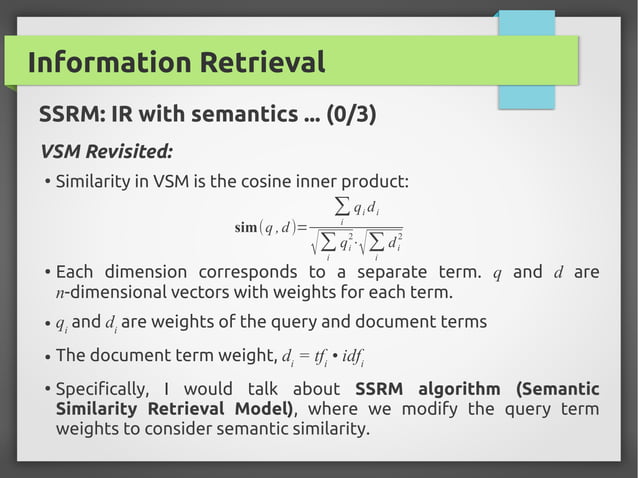 Information Retrieval using Semantic Similarity | PPT