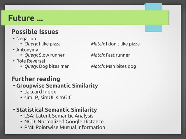 Information Retrieval using Semantic Similarity | PPT
