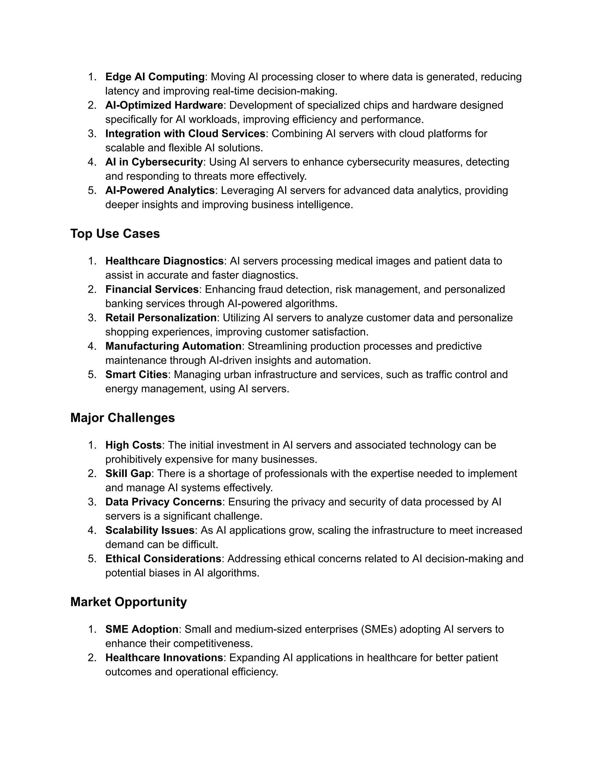 Ai Server Market Accelerating Ai Workloads Pdf