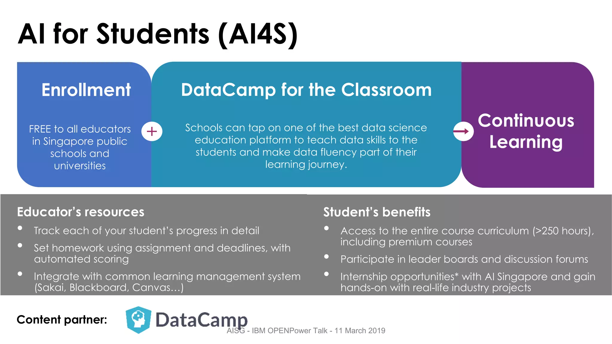 AI Singapore OpenPOWER presentation | PDF