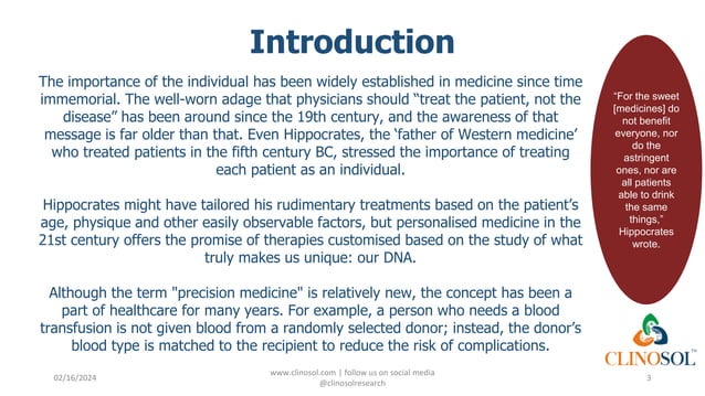 Regulatory Considerations in Precision Medicine: Navigating the Approval Process | PPT
