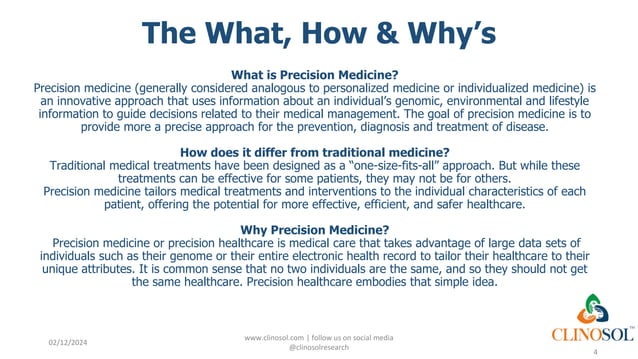 Regulatory Considerations in Precision Medicine: Navigating the Approval Process | PPT
