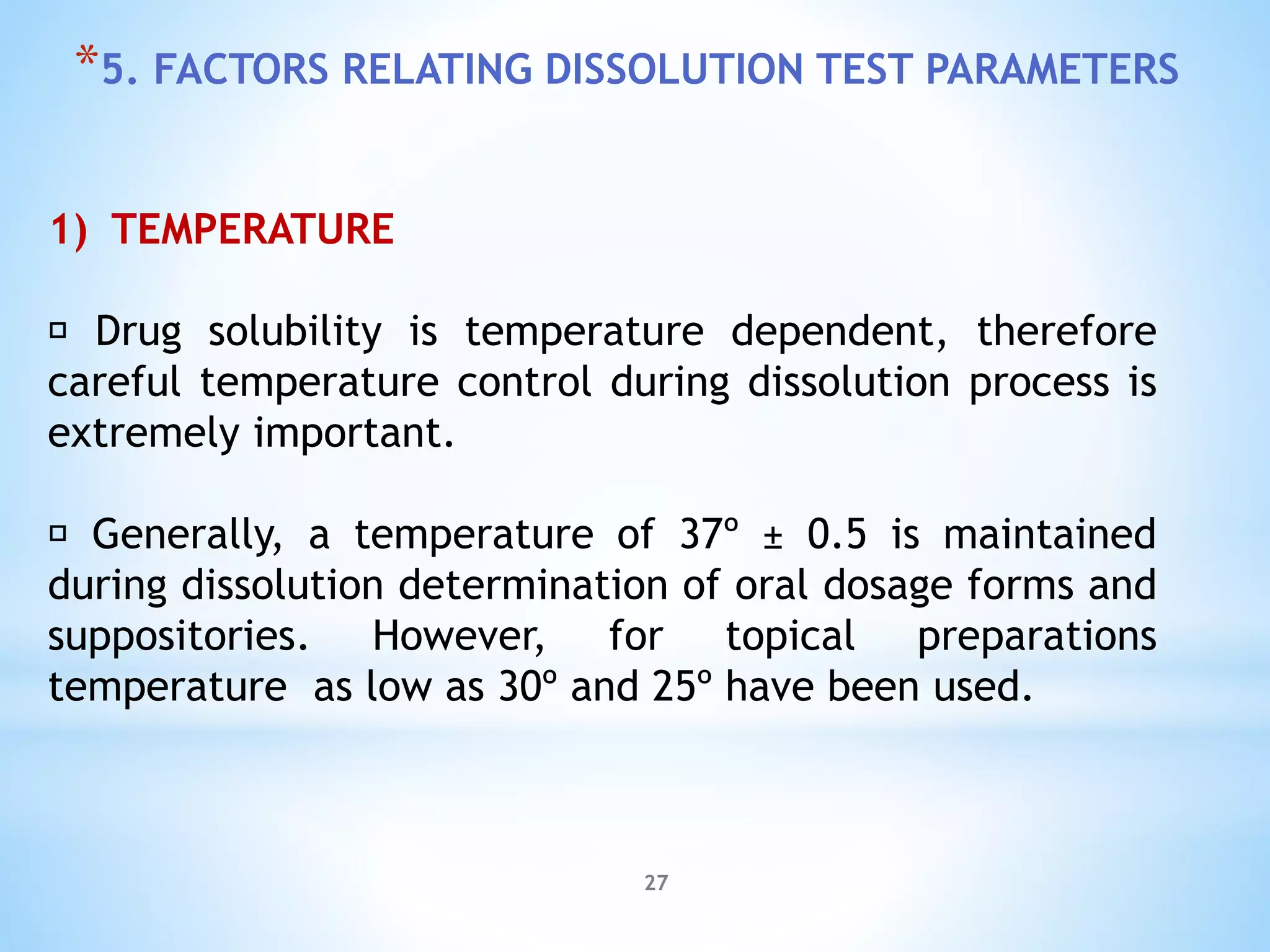 factors affecting dissolution rate a full view. | PPTX