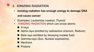 CARCINOGENS and it's types chemical,physical and biological carcinogens ...