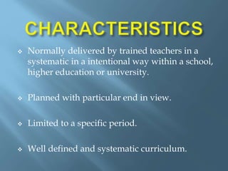 Types of education | PPT