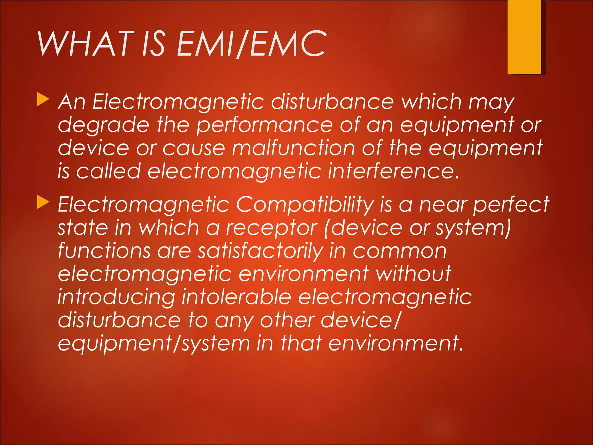 Electromagnetic Interference and Electromagnetic Compatibility (EMI/EMC ...
