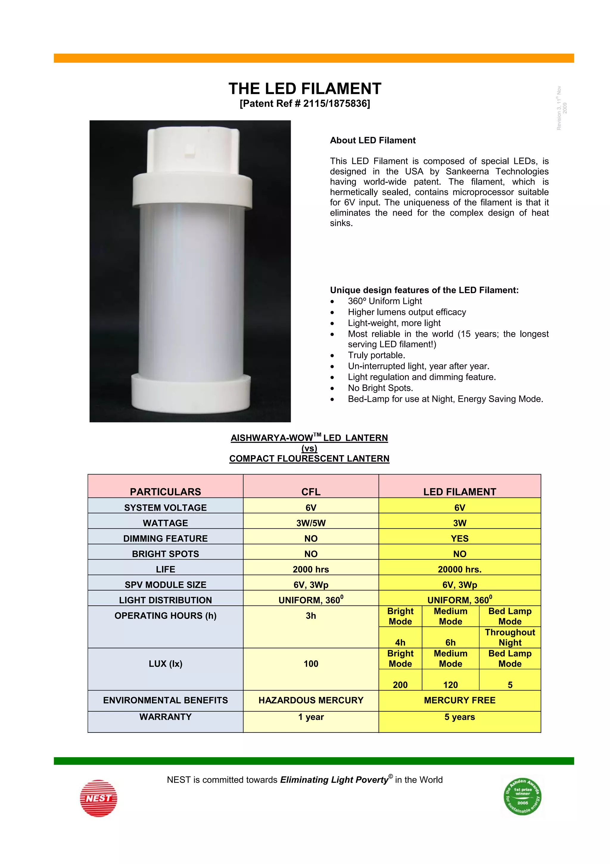 Aishwarya-WOW LED Solar Lantern Brochure | PDF