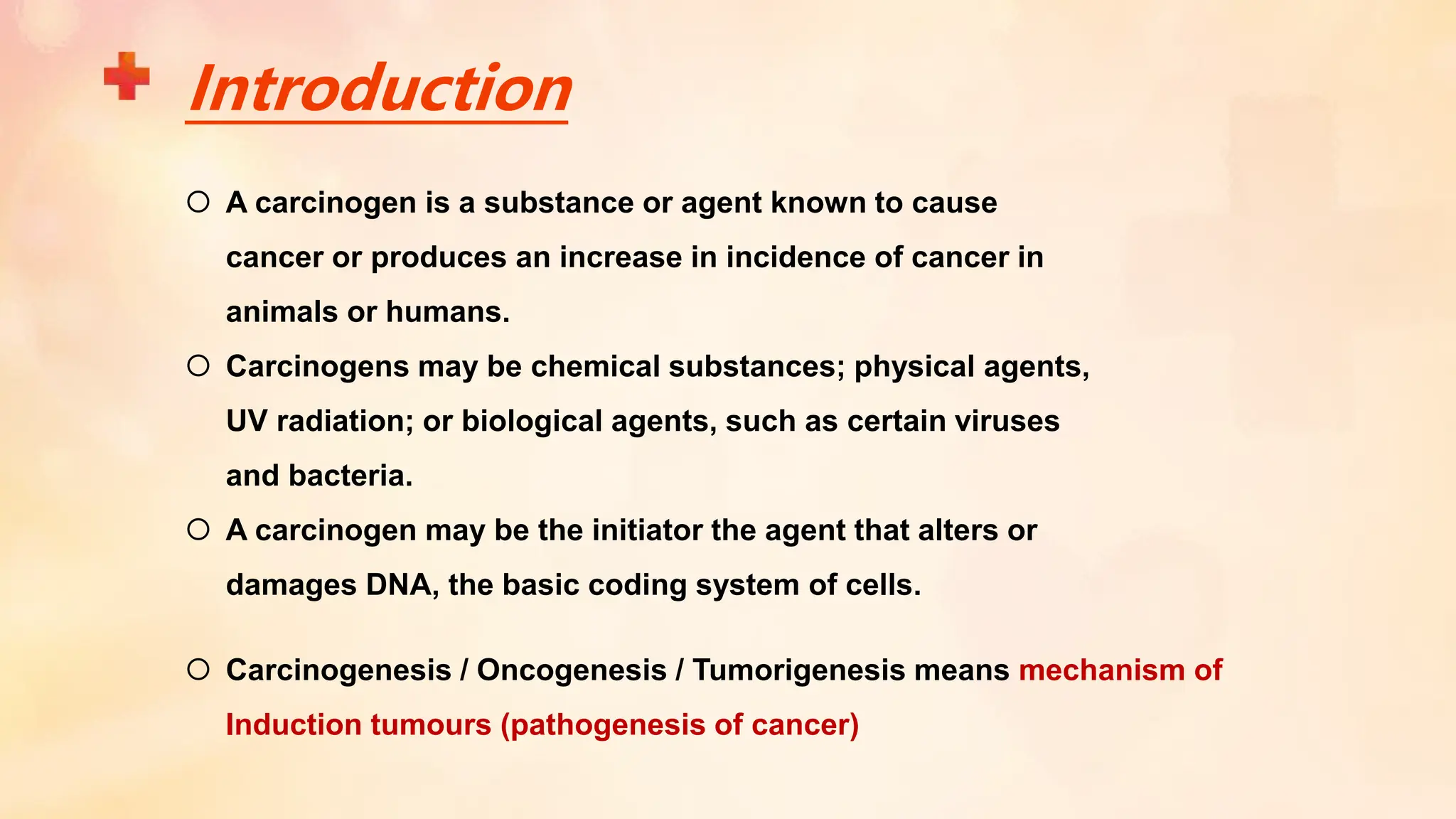 Carcinogens presentation ppt introduction of carcinogens and types of ...