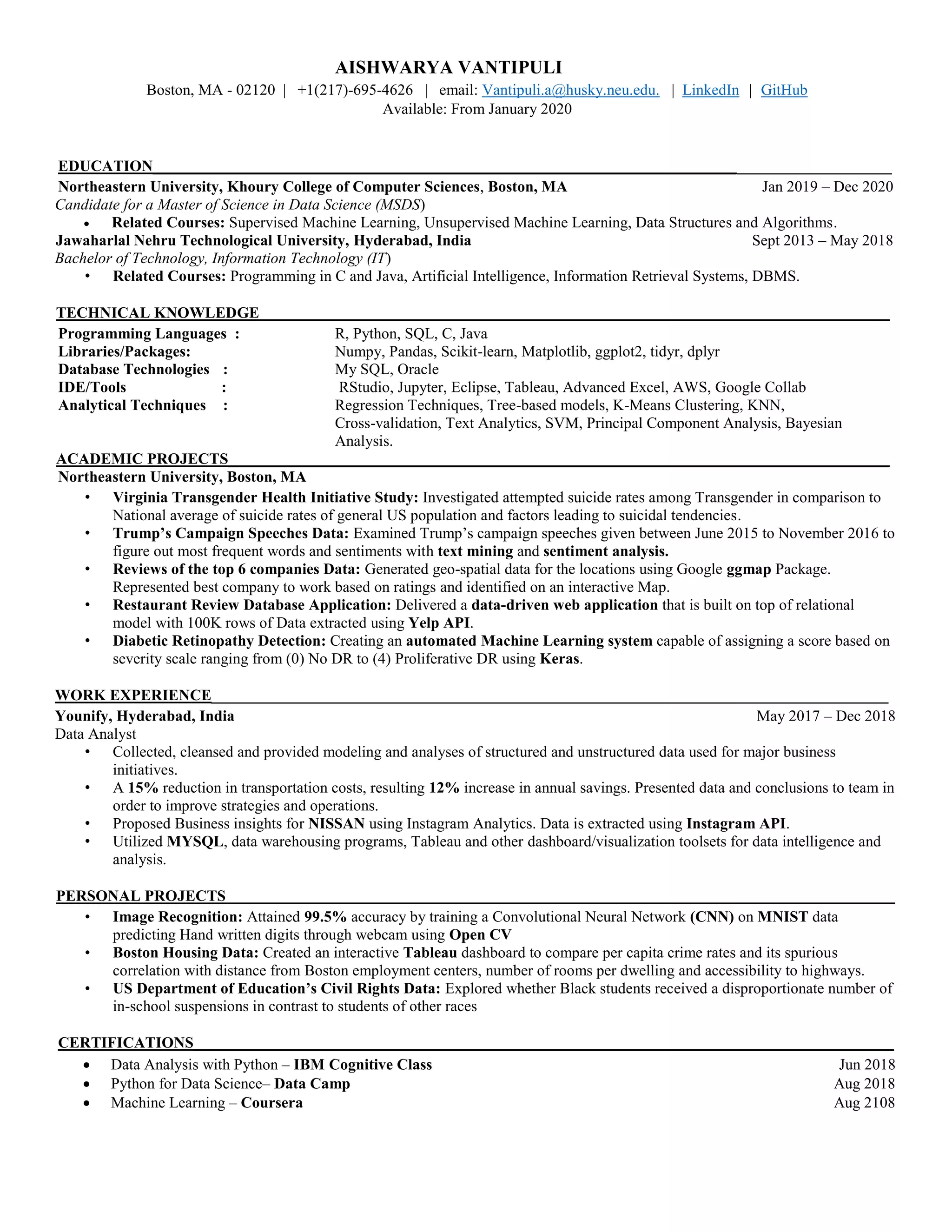 Aishwarya resume | PDF