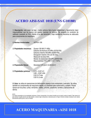 Aisi 1018 | PDF