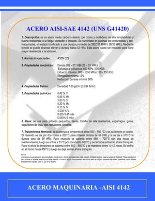 Aisi 4142 | PDF