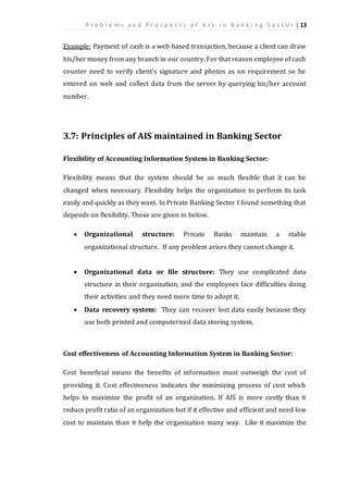 Ais in banking sector | DOCX