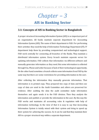 Ais in banking sector | DOCX