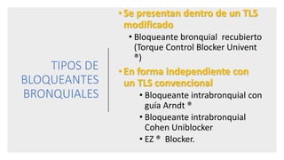 Tecnicas de Aislamiento pulmonar | PPTX