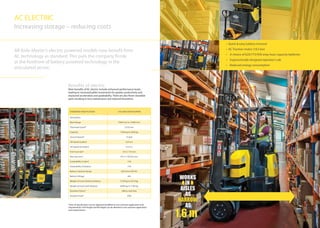 Xe nâng lối đi hẹp Aisle Master 1.6m