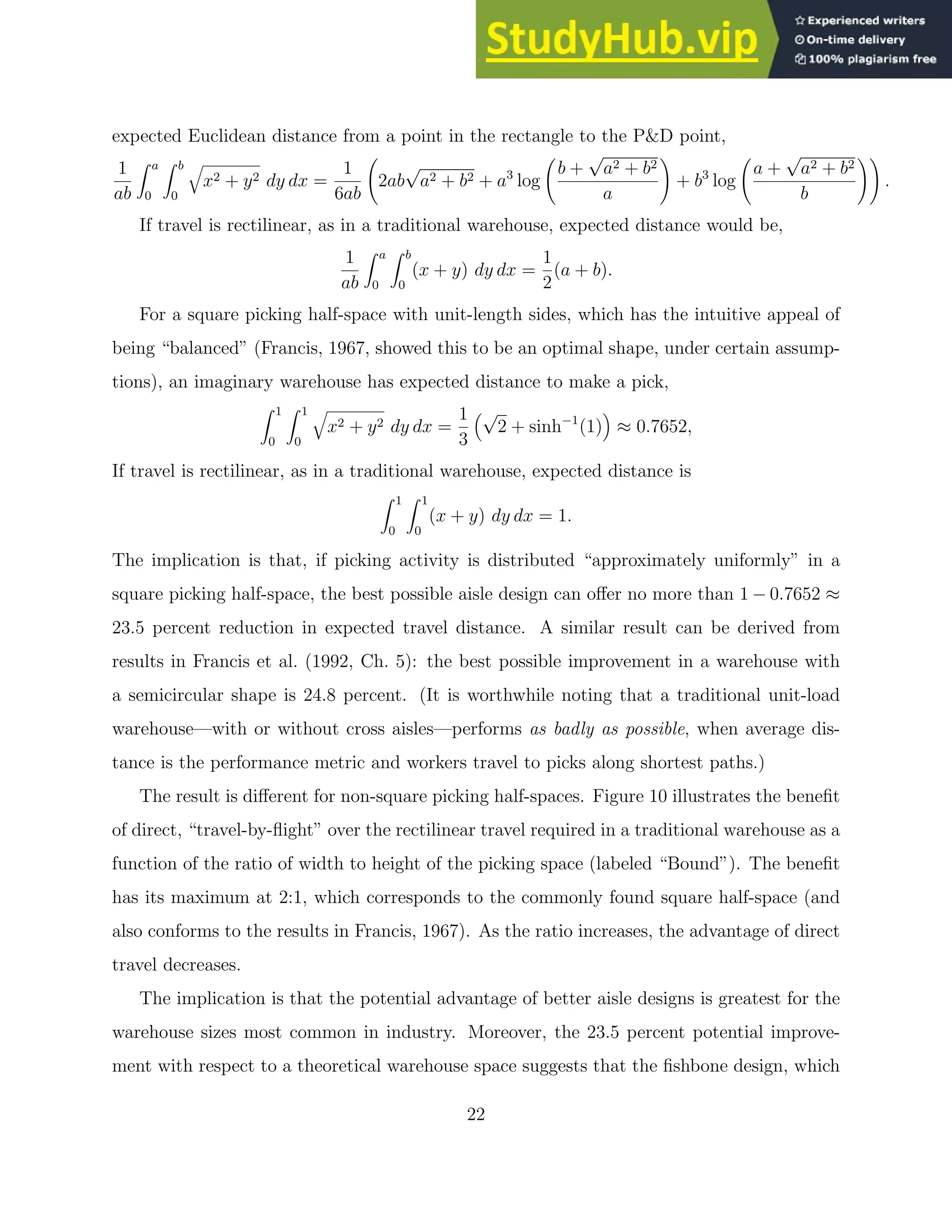 Aisle Configurations For Unit-Load Warehouses | PDF