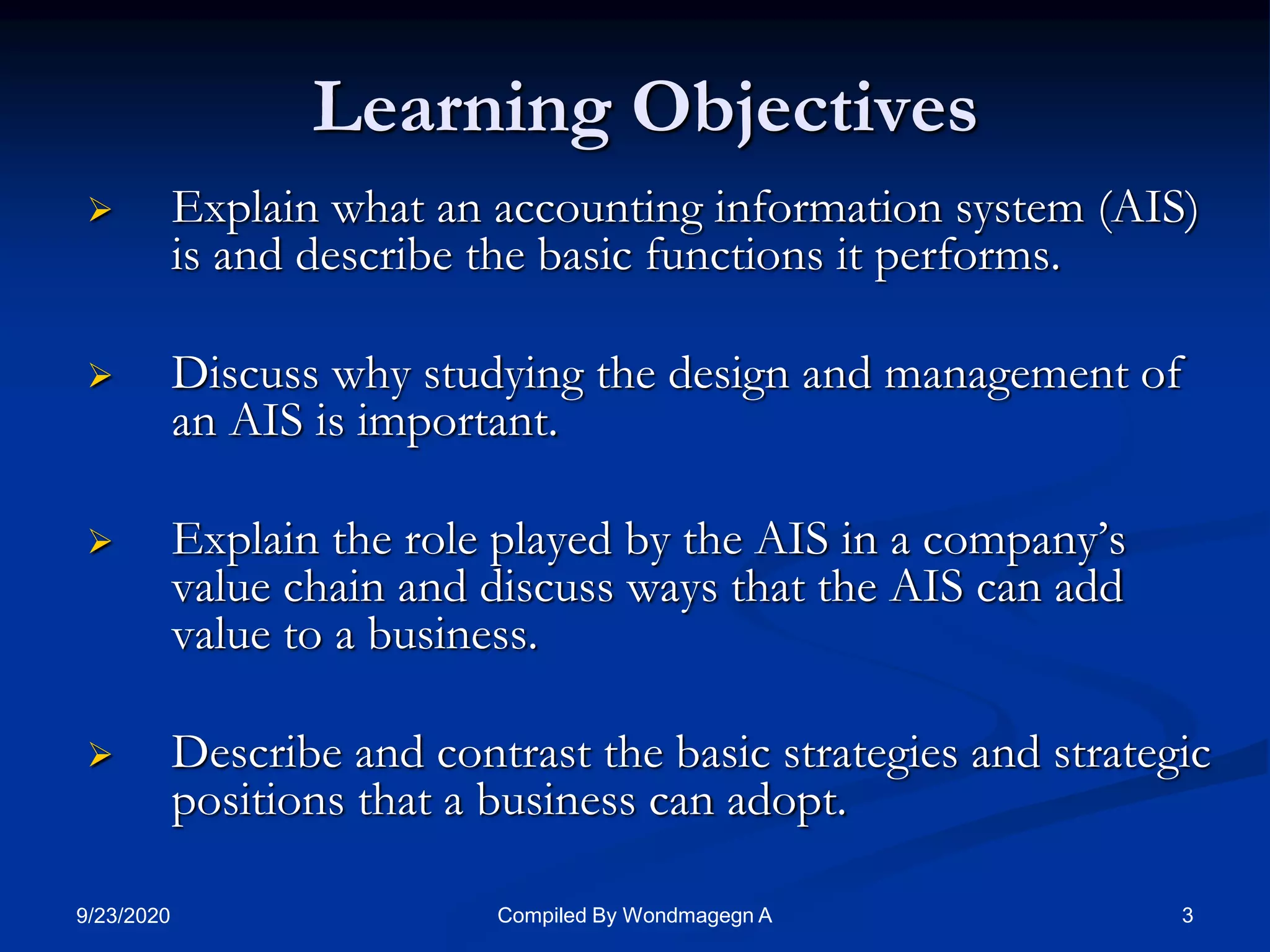 Accounting Information Systems(AIS) | PPT